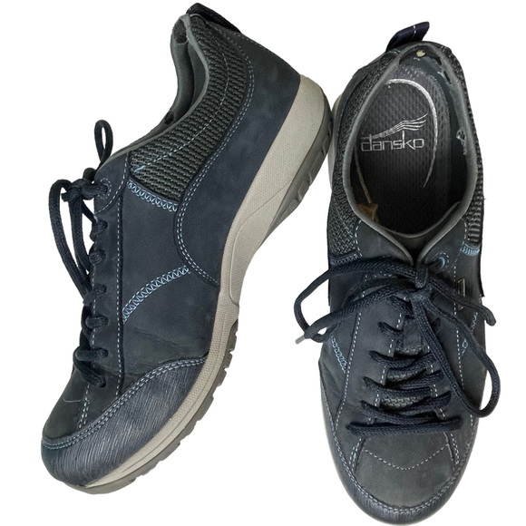 Dansko | Shoes | Dansko Women Paisley Sneakers Navy Milled Nubuck ...